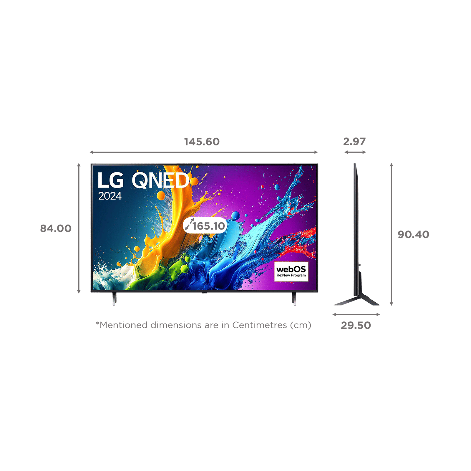 Buy LG QNED82T 165.1 cm (65 inch) QNED 4K Ultra HD WebOS TV with AI Picture Pro (2024 model ...